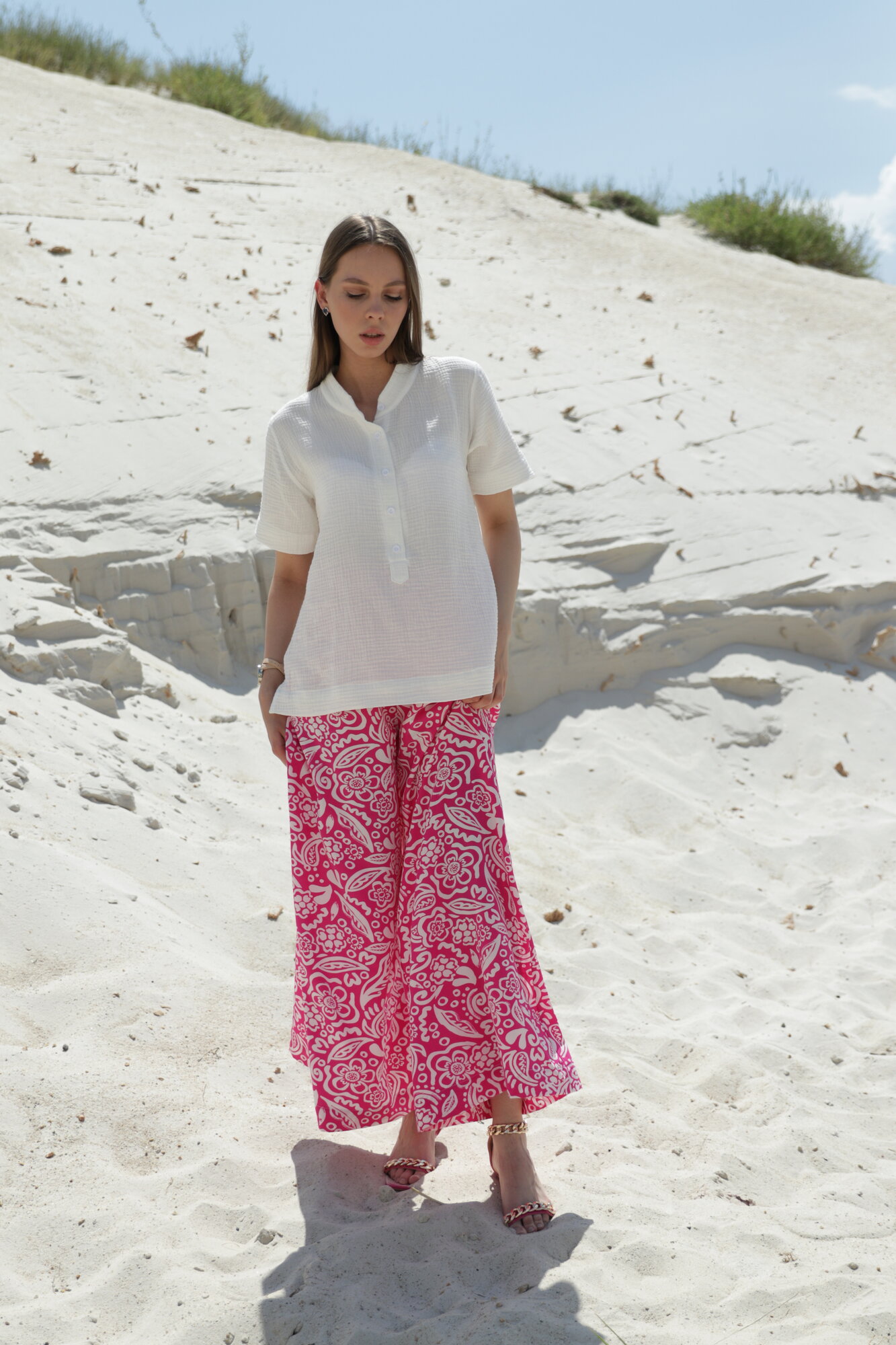 Брюки палаццо