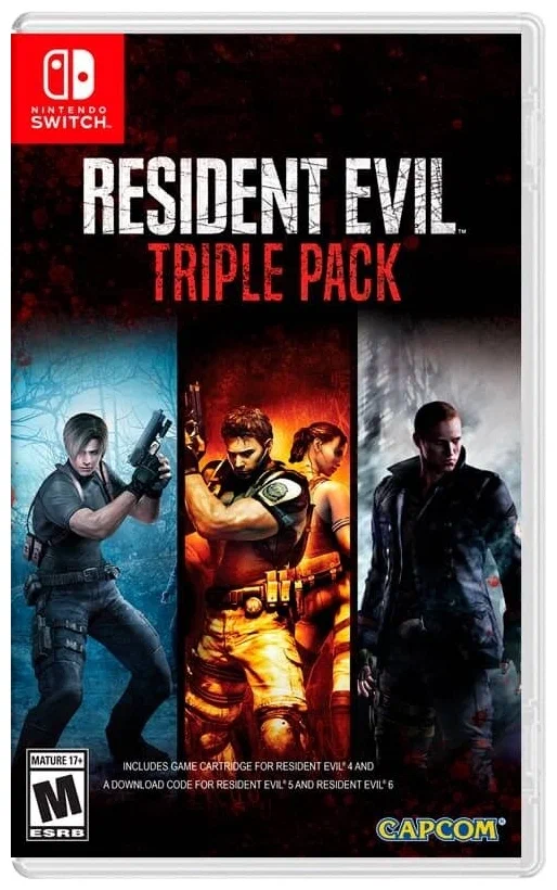 Resident Evil Triple Pack (Resident Evil 4, 5, 6) (Switch) английский язык