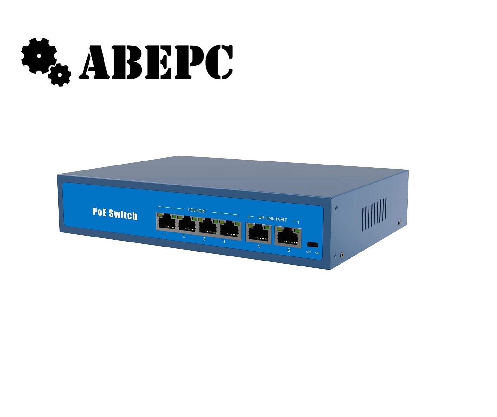 Коммутатор POE Аверс AV-P1004-2EL с 4 портами poe и 2 портами link