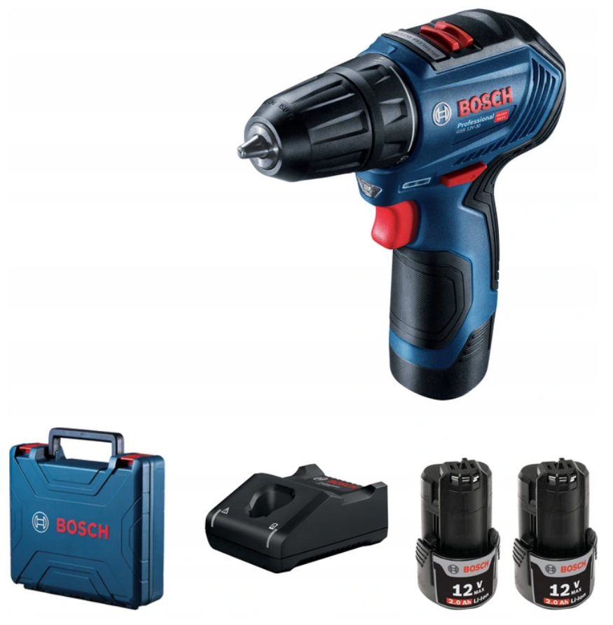 Шуруповерт аккумуляторный Bosch GSR 12V-30 06019G9000