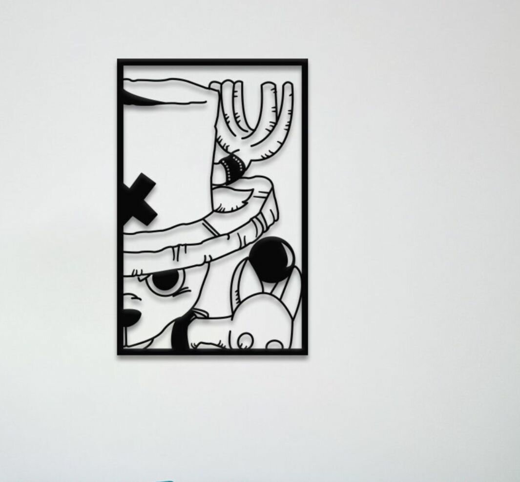 Панно 50 Тони Тони Чоппер из аниме и манга "One Piece", наклейка на стену, картина