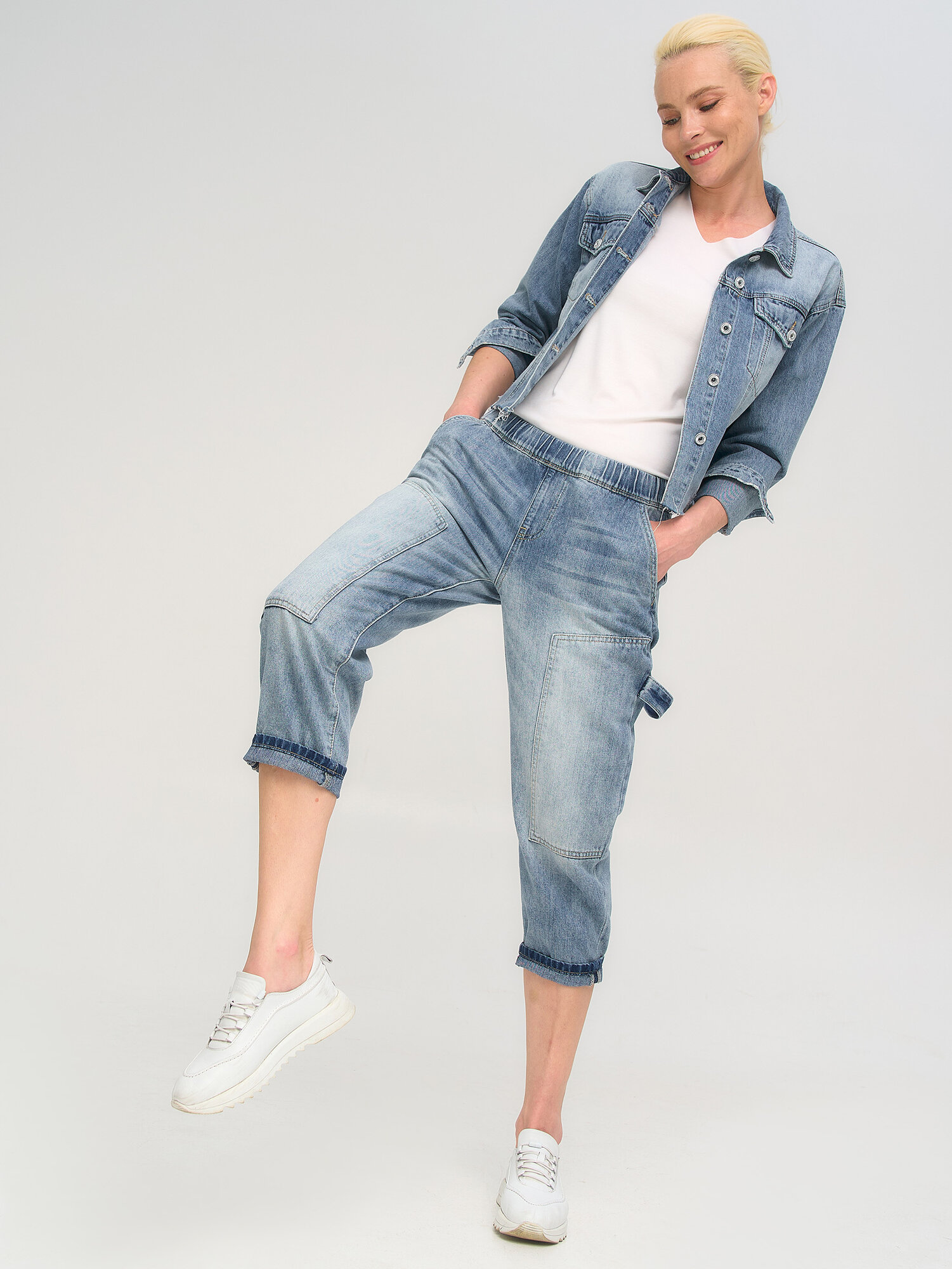 Джинсы карго 