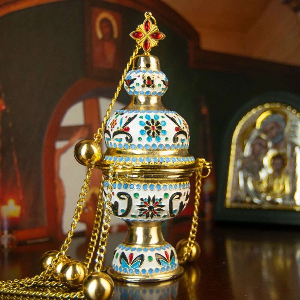 Православная кадильница с крестом, цвет: Incense burner