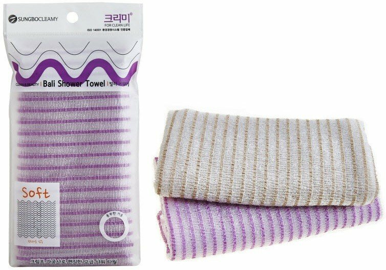 Мочалка для душа Sung Bo Cleamy Bali Shower Towel (28 смх100 см) (1 шт)