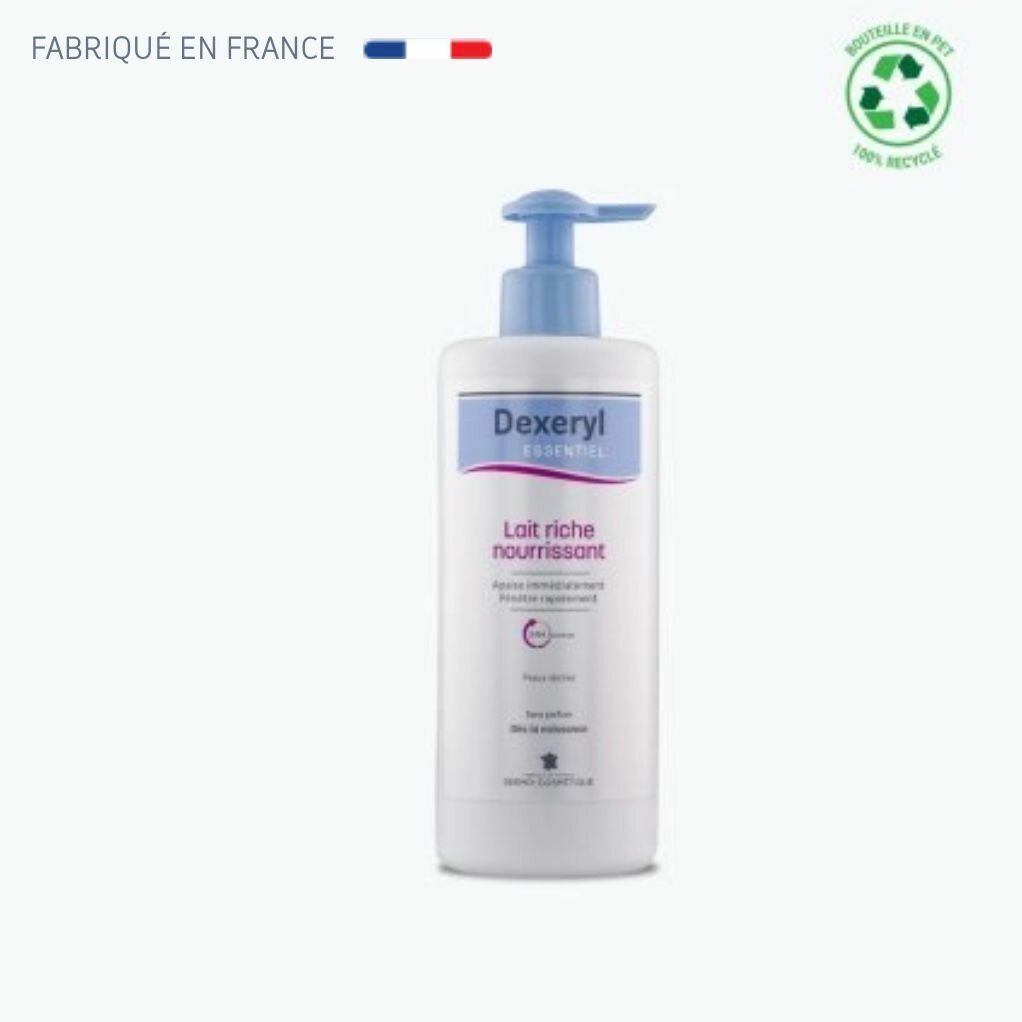 Dexeryl Essentiel Rich Nourishing 500мл./Дексерил Насыщенное питательное и увлажняющее молочко крем для очень сухой кожи, 500мл. Франция