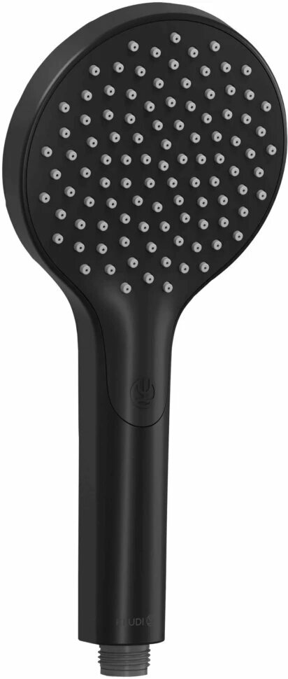 Душевая лейка Kludi Dive X 1S 6981039-00 117 мм, 1 режим, черный матовый