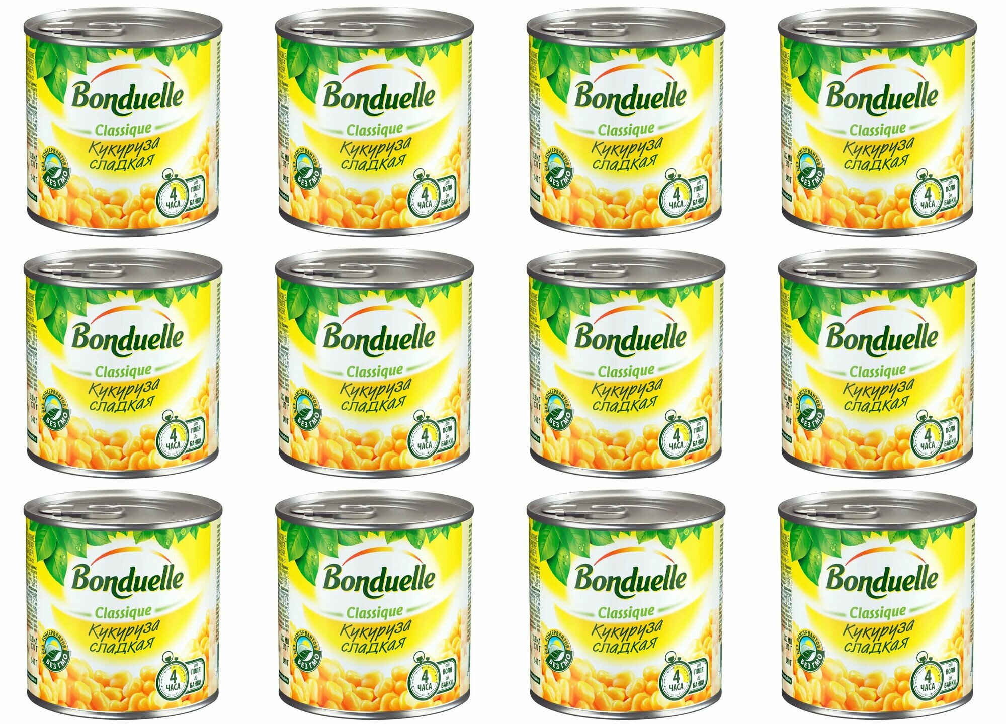 Bonduelle Кукуруза 212 мл, 12 шт