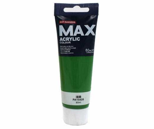 Краска акриловая 80 мл. Зеленая CT-60 в пластиковой тубе с европодвесом №PA15420 MAGI-WAP