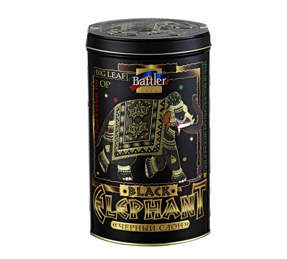 Battler Чай черный листовой Черный Слон,100 г