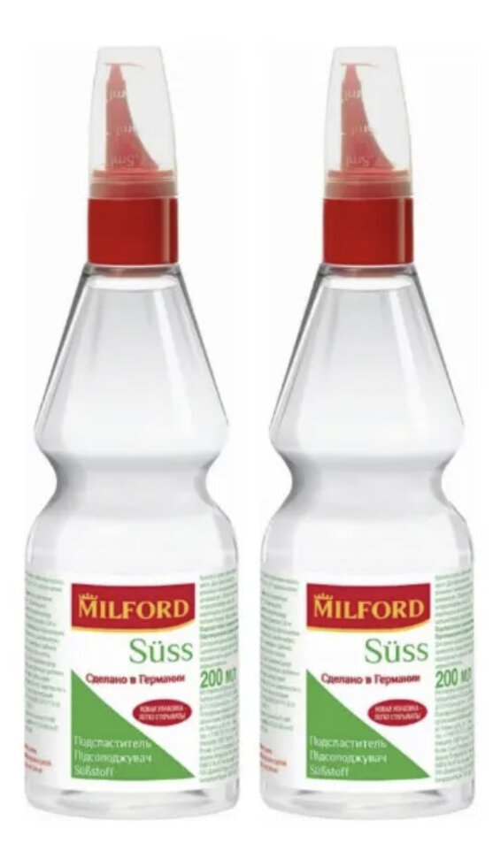 Milford Suss подсластитель жидкий, 200 мл*2шт