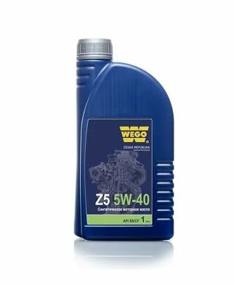 Моторное масло WEGO Z5 5W-40 API SN/CF 1л. (4627089061751)
