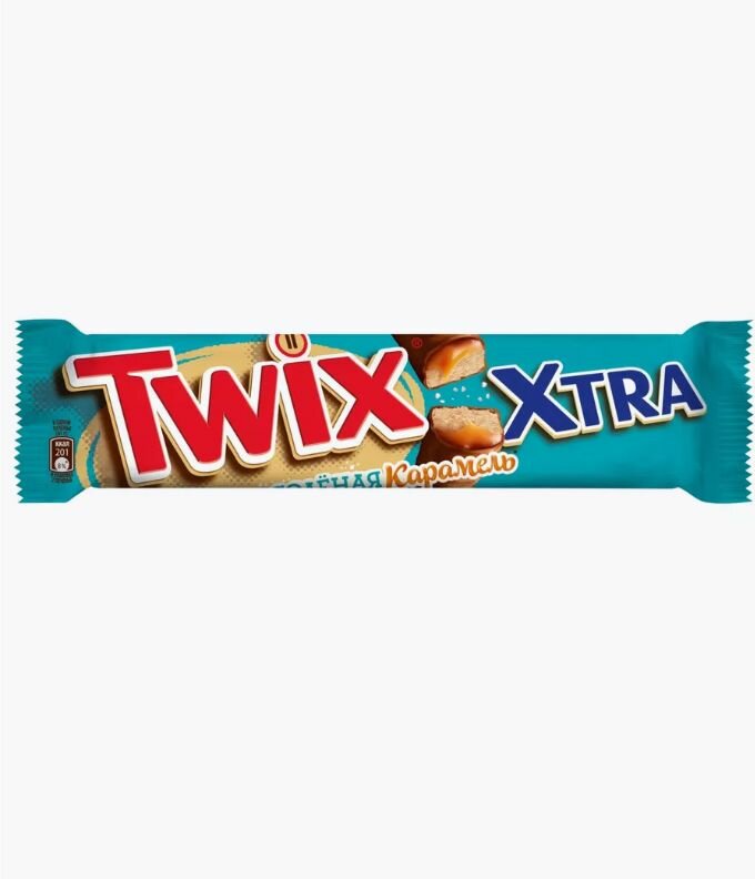 Twix Шоколадный батончик Твикс Экстра Соленая карамель, 82 г
