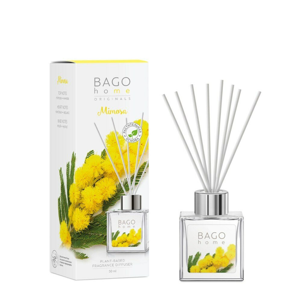 Мимоза BAGO home ароматический диффузор 50 мл