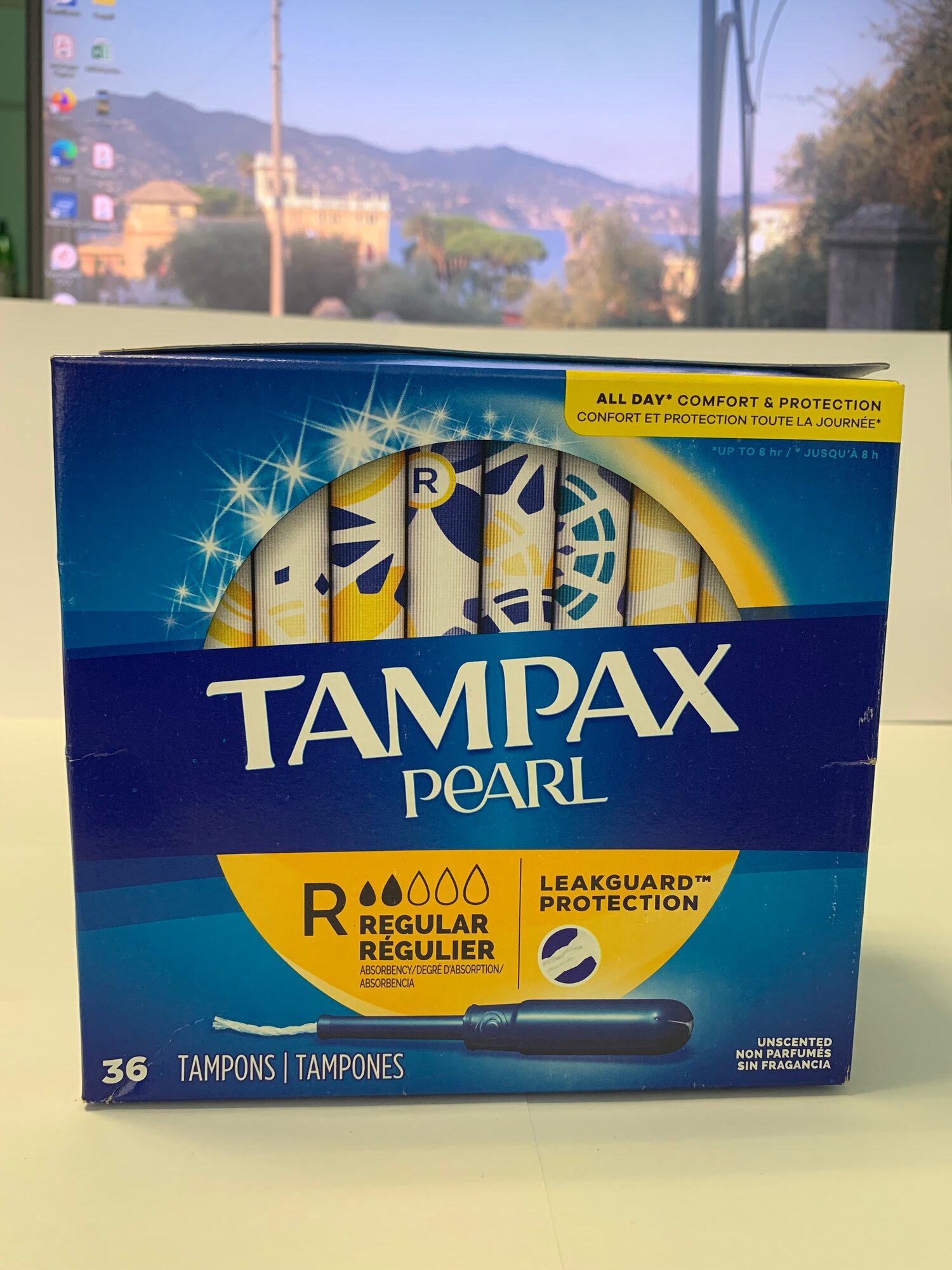 TAMPAX Pearl, Жемчужный, обычный, без запаха, 2 капли, 36шт.