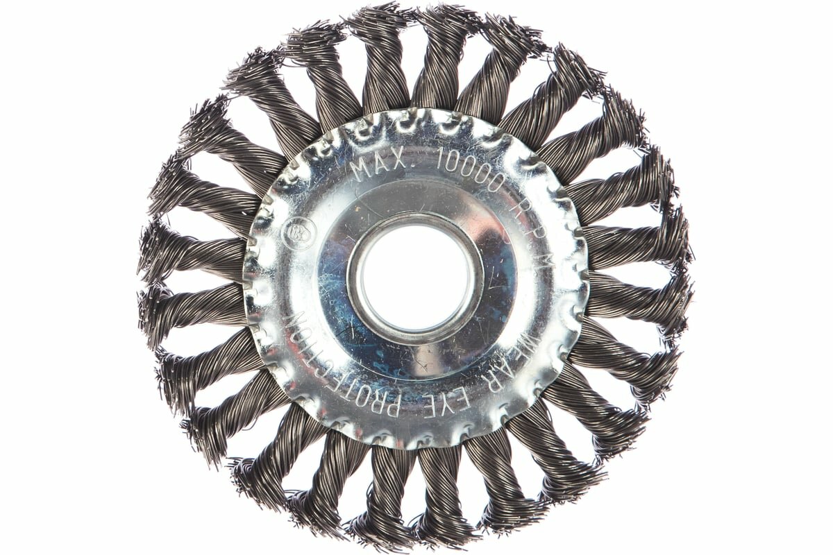 Щетка дисковая Matrix для УШМ 125 мм, посадочный диаметр 22.2 мм, модель 74632