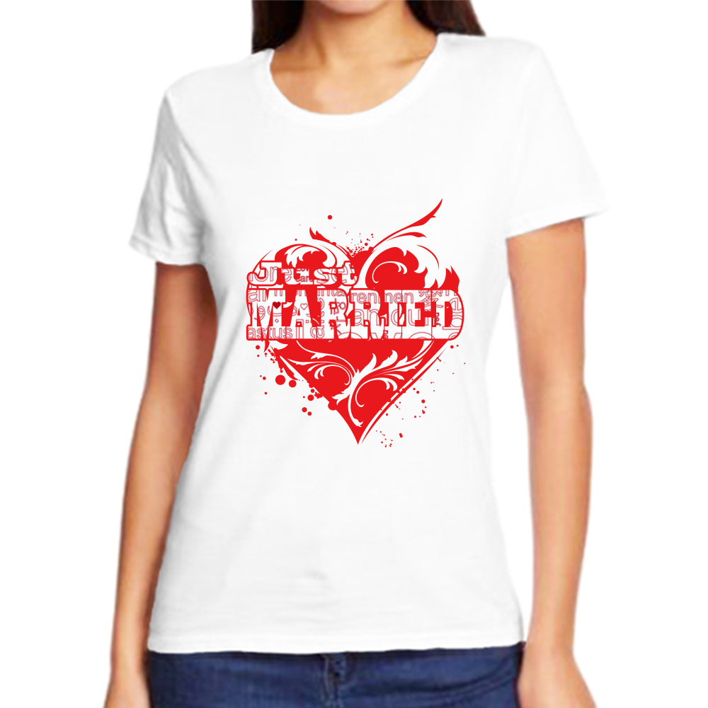 Футболка just married 2
