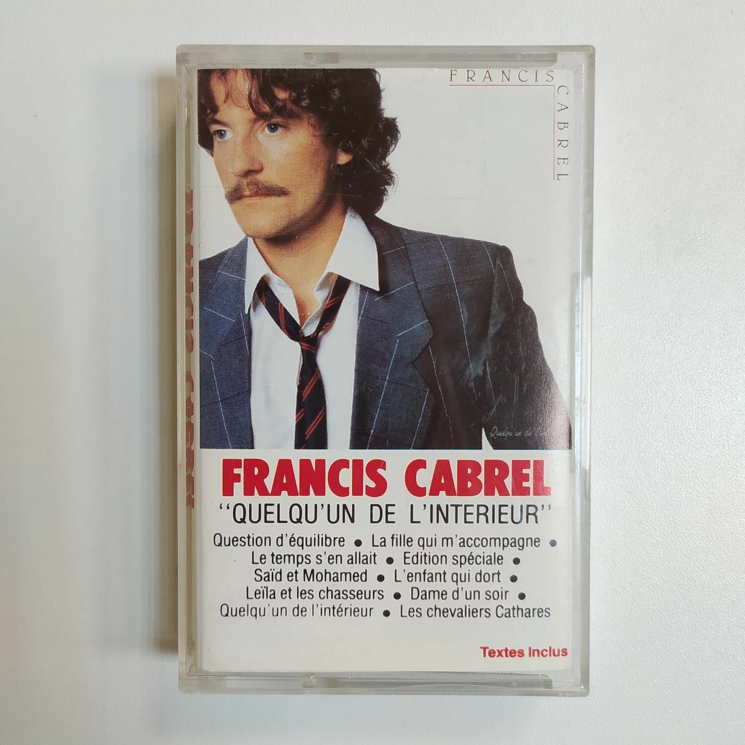 Аудиокассета MC Francis Cabrel - Quelqu'un De L'Interieur (Европа 1983г.)