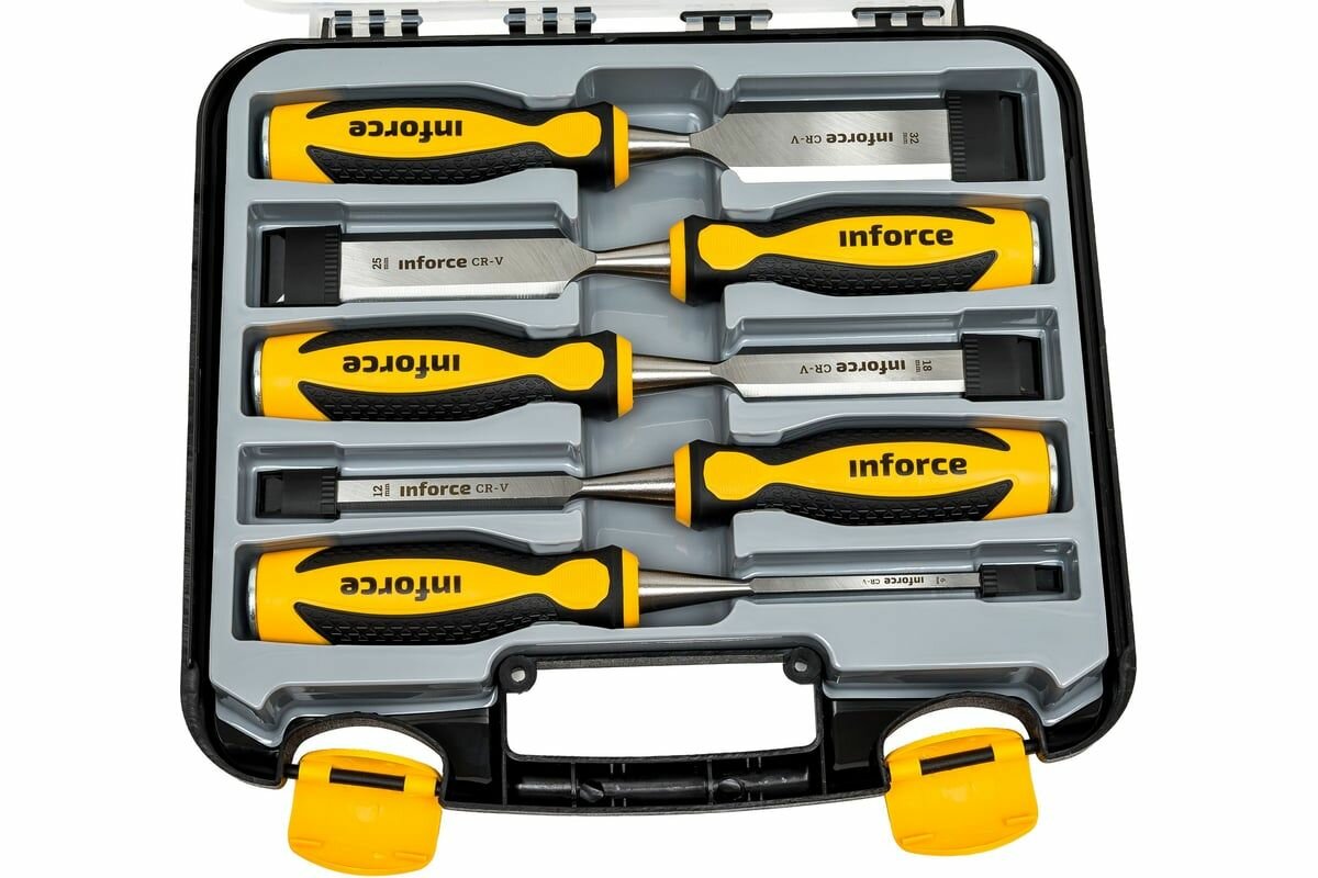 Набор стамесок Inforce 5 шт, 6,12,18,25,32 мм 06-15-04