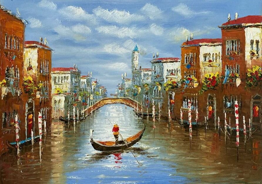 Картина на холсте для интерьера на стену "Венеция" 30х40см.