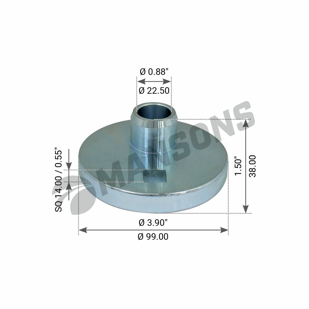 Шайба эксцентровочная сайлентблока SAF 900.522 MANSONS