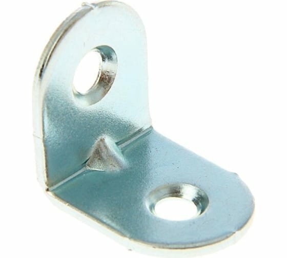 Кронштейн мебельный 20х20 мм, белый цинк (200 шт в коробе) STARFIX (SMP-47788-200)