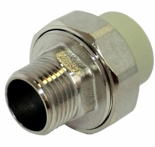 Муфта Tebo комбинированная разъёмная нар. р. 20х3/4" TR-TB серый