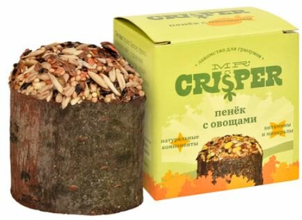 MR.Crisper Лакомство для грызунов "Пенек" с овощами, 80г 0.08 кг