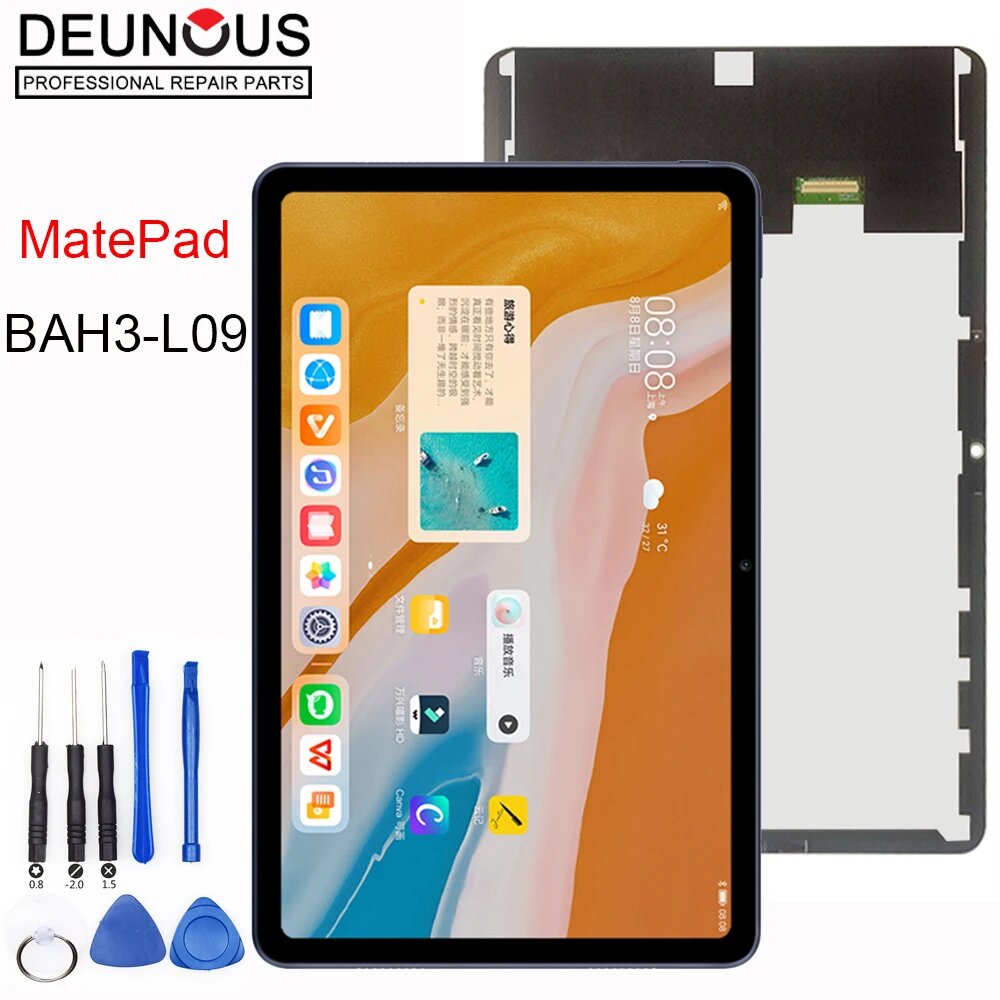 ЖК-дисплей Deunous для HUAWEI MatePad bah3-L09, Ori Black