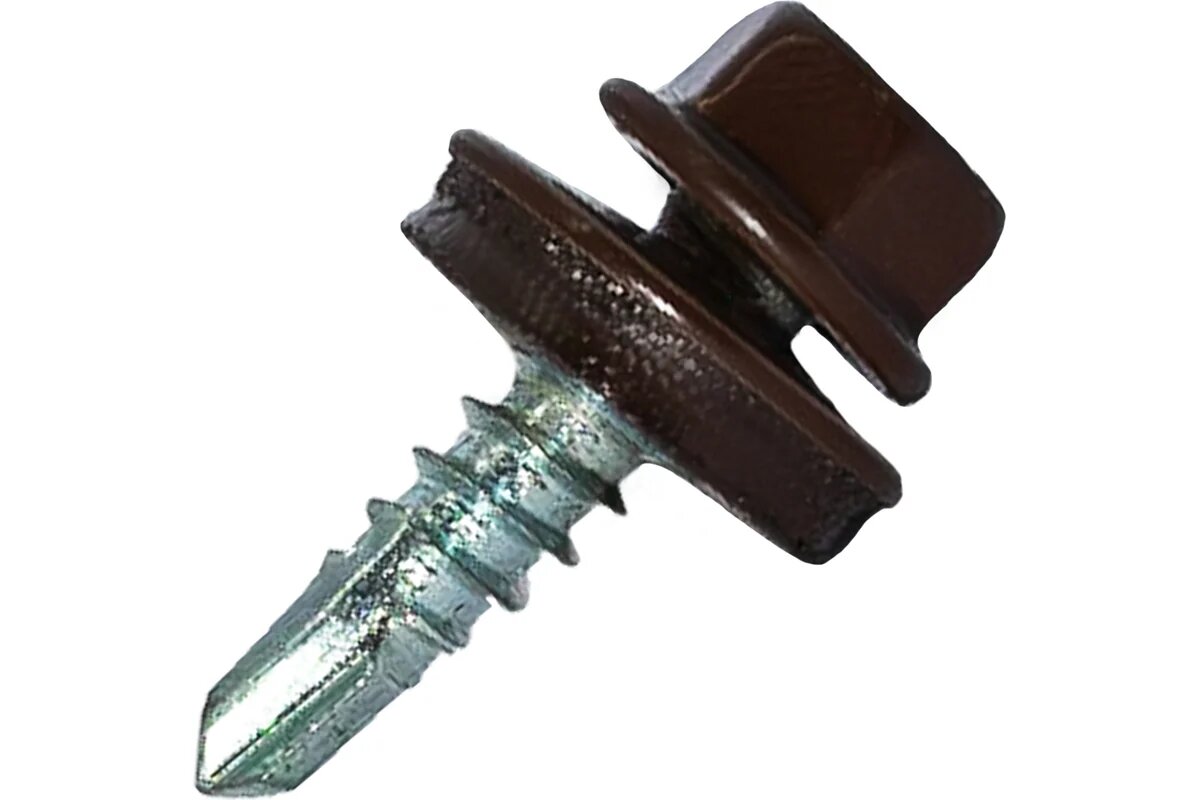 HARDWEX Саморез кровельный по металлу ТМ HWX7-W-P9-5.5x19 мм. св.№3, RAL 8017, 250 шт 5190000023712