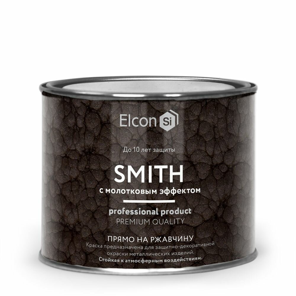 Краска c Молотковым Эффектом Elcon Smith 0.4кг По Ржавчине 3 в 1, Бронза / Элкон Смит.