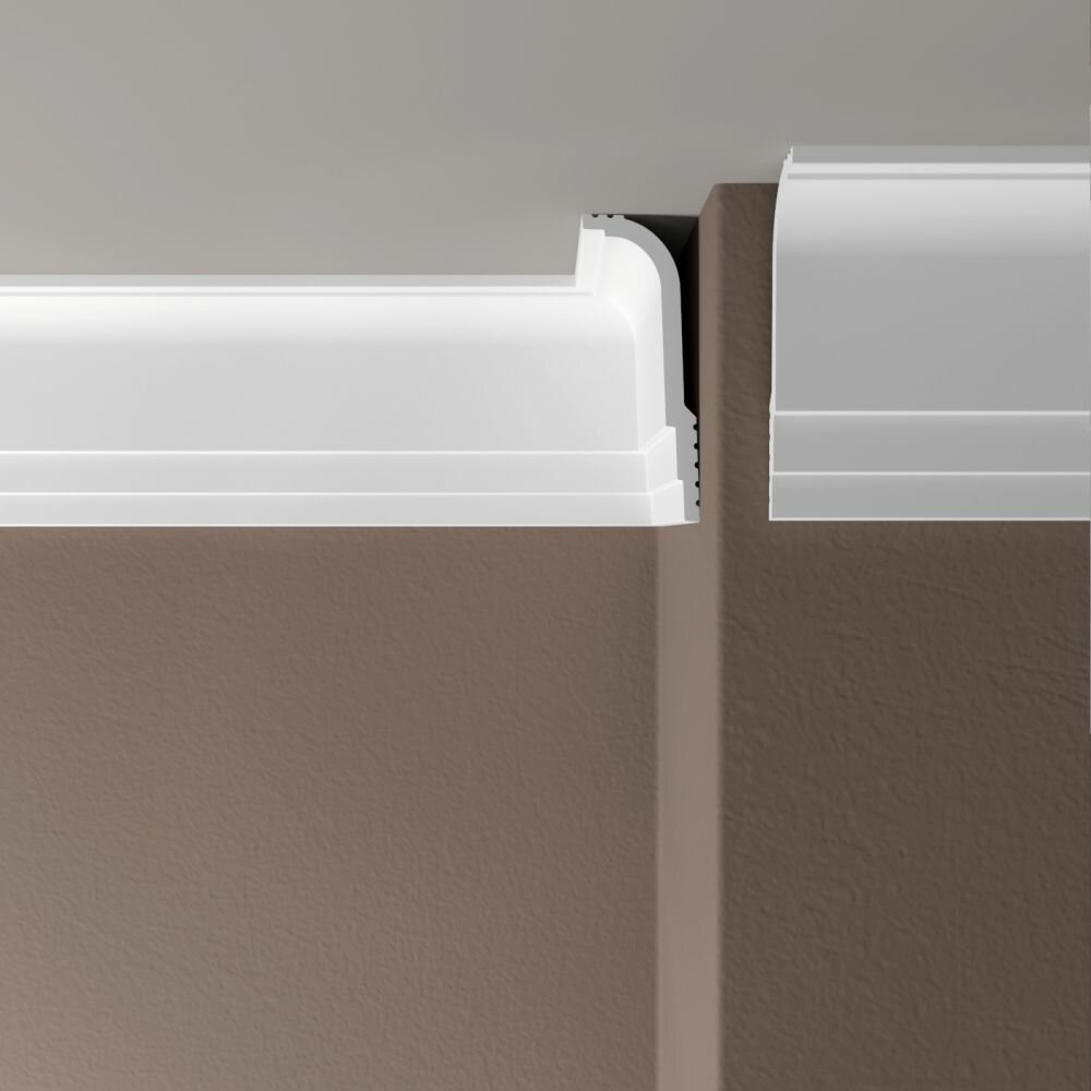 Карниз XPS Polymer Де-Багет ПП 16 80/30 Д2000хШ30хВ80 мм.