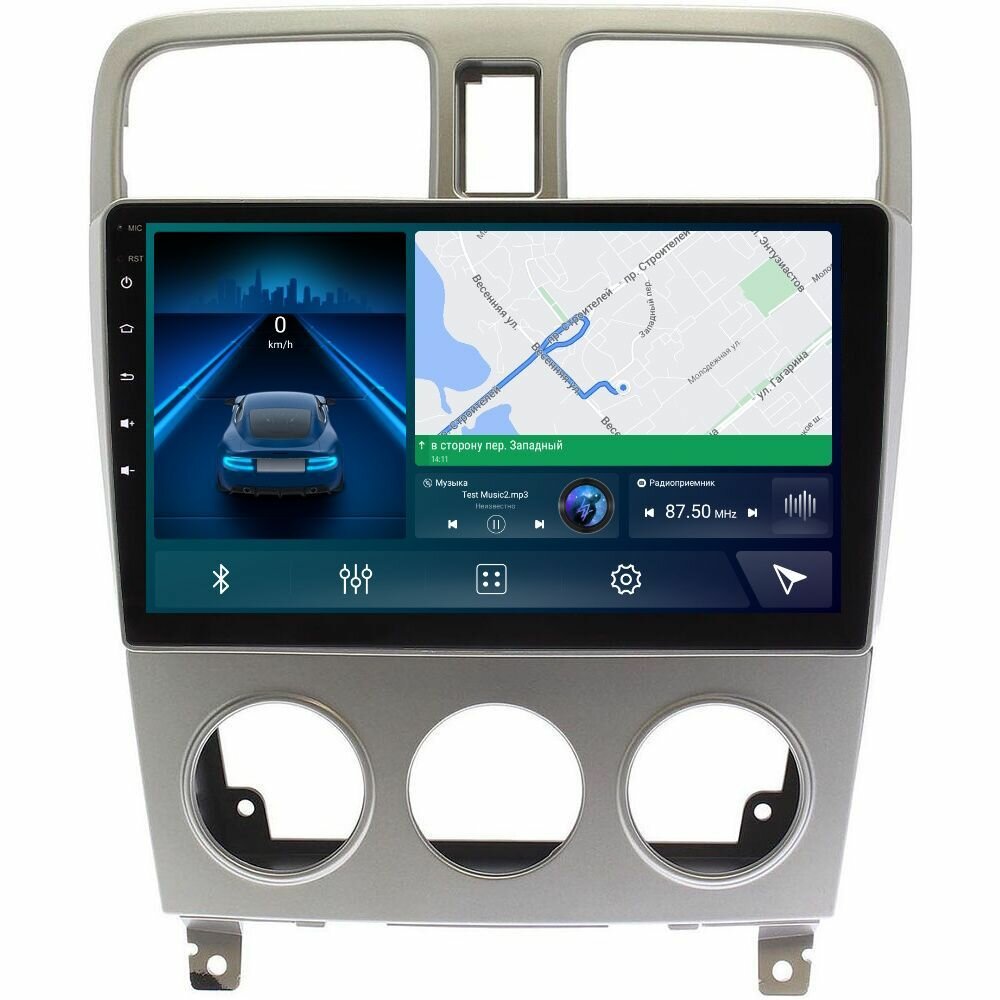 Магнитола CRS-300 Subaru Forester 2 SG 2002-2008 с Android 14 - Процессор 8 ядер - Память 4+64Gb - Carplay - DSP 36 полос - 4G(Sim)