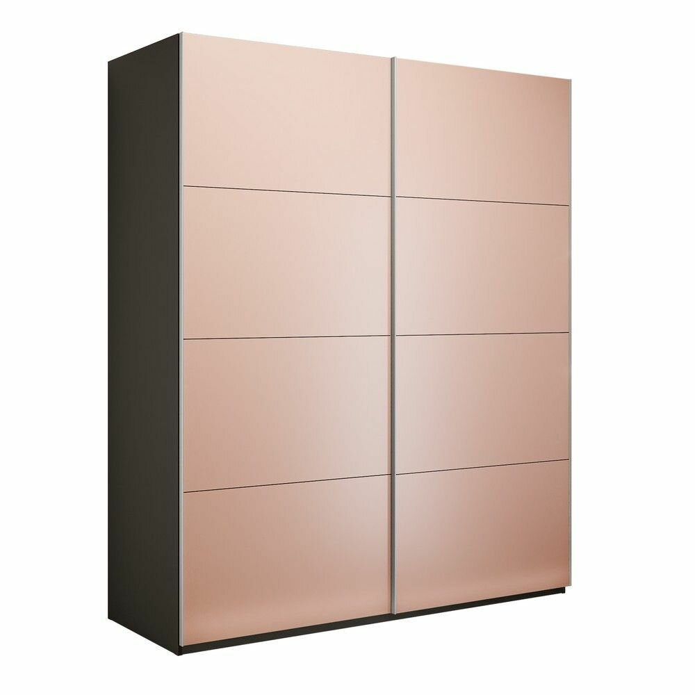 Шкаф-купе Эста 1,6, 2,2м 2стекл пудра