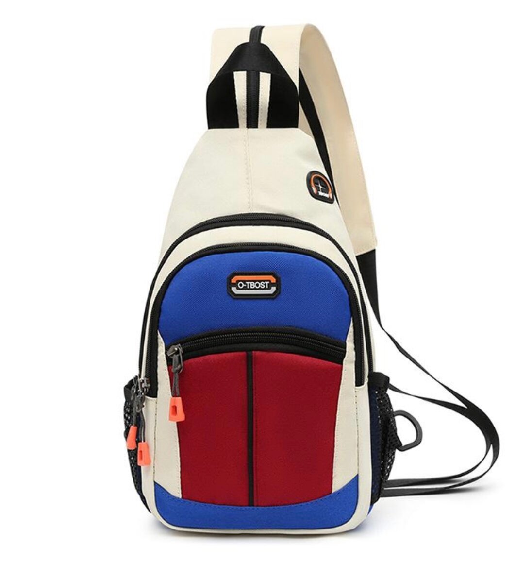 Рюкзак мини бежевый непромокаемый, сумка через плечо