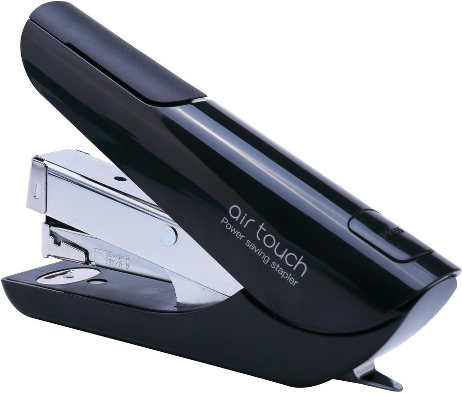 Степлер KW-Тrio Half Strip Air Touch 0556A-BLK, 24/6 24/8 26/6 26/8, 100 скоб, черный, 40 листов