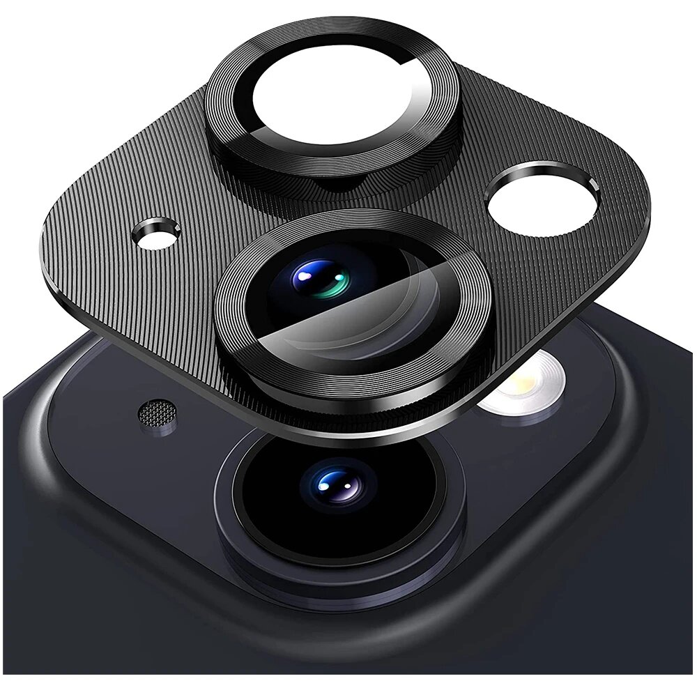Металлическое стекло, защитная крышка для объектива камеры для iPhone 14 Plus 13 Pro Max 12 Mini 14Pro 13Pro iPhone14, защитная пленка, аксессуары For iPhone 12 Mini, черный