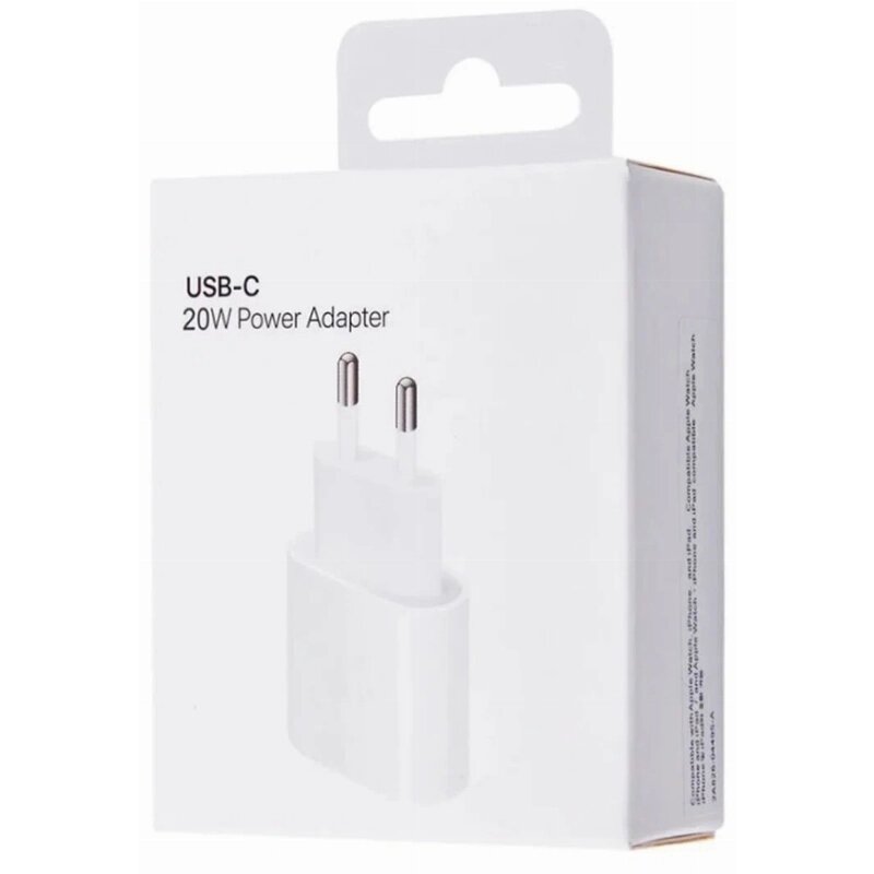 Сетевое зарядное устройство Apple, для iPhone, iPad, ноутбуков, 20Вт, USB-C