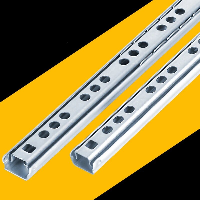 Телескопические направляющие для ящиков 8-16", сталь, 2 шт. 182MM8inch