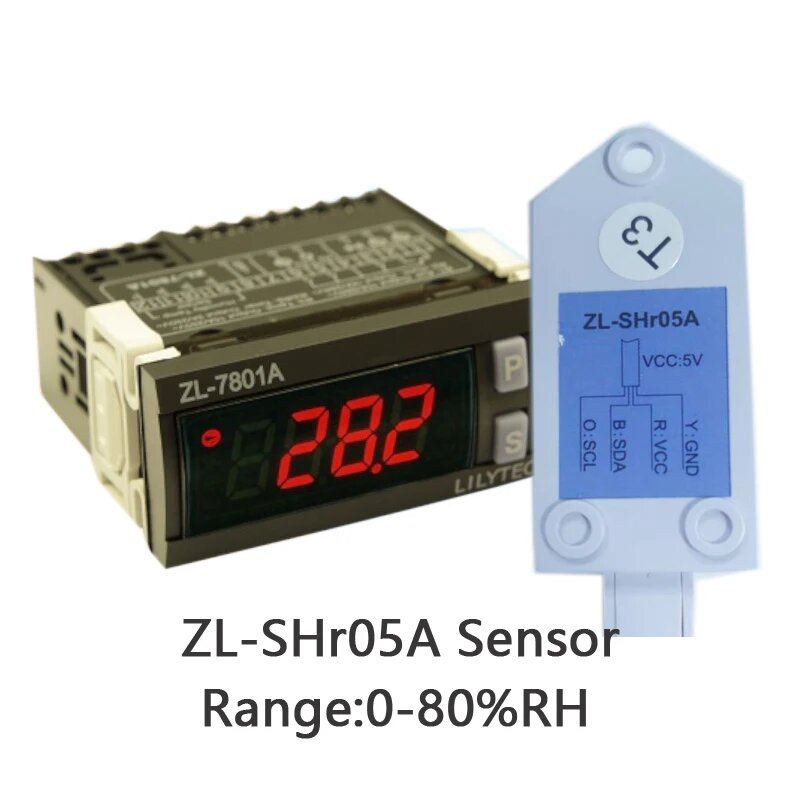 ZL-7801A, 100-240Vac, два 16A выходы Температура регулятор влажности, термостата с датчиком влажности температуры, оснащенной таймером выходы для лотков для яиц