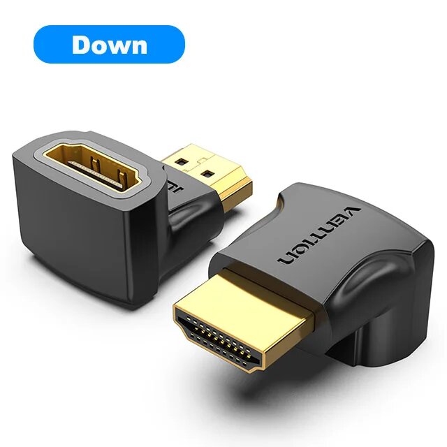 Адаптер HDMI Vention 90° Down, 1 шт.
