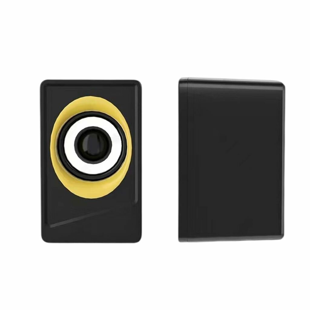 Колонки, Проводная колонка K2043 для настольного ПК и ноутбука - золотой, 1 пара