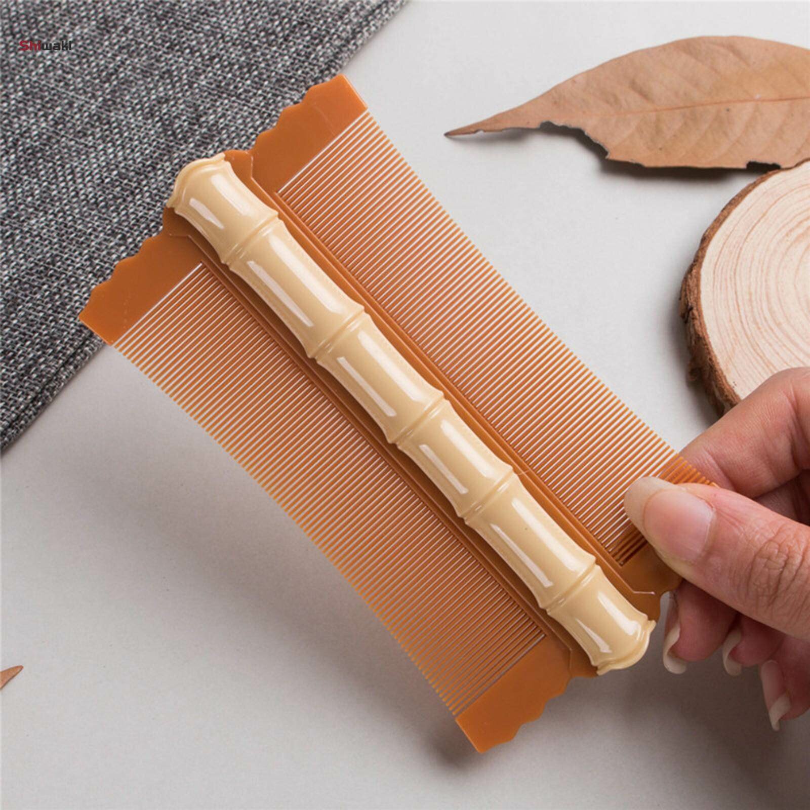 Расчески для волос от гнид двухсторонние портативные для детей и взрослых прочные расчески для удаления вшей гребень для удаления вшей для желтого цвета