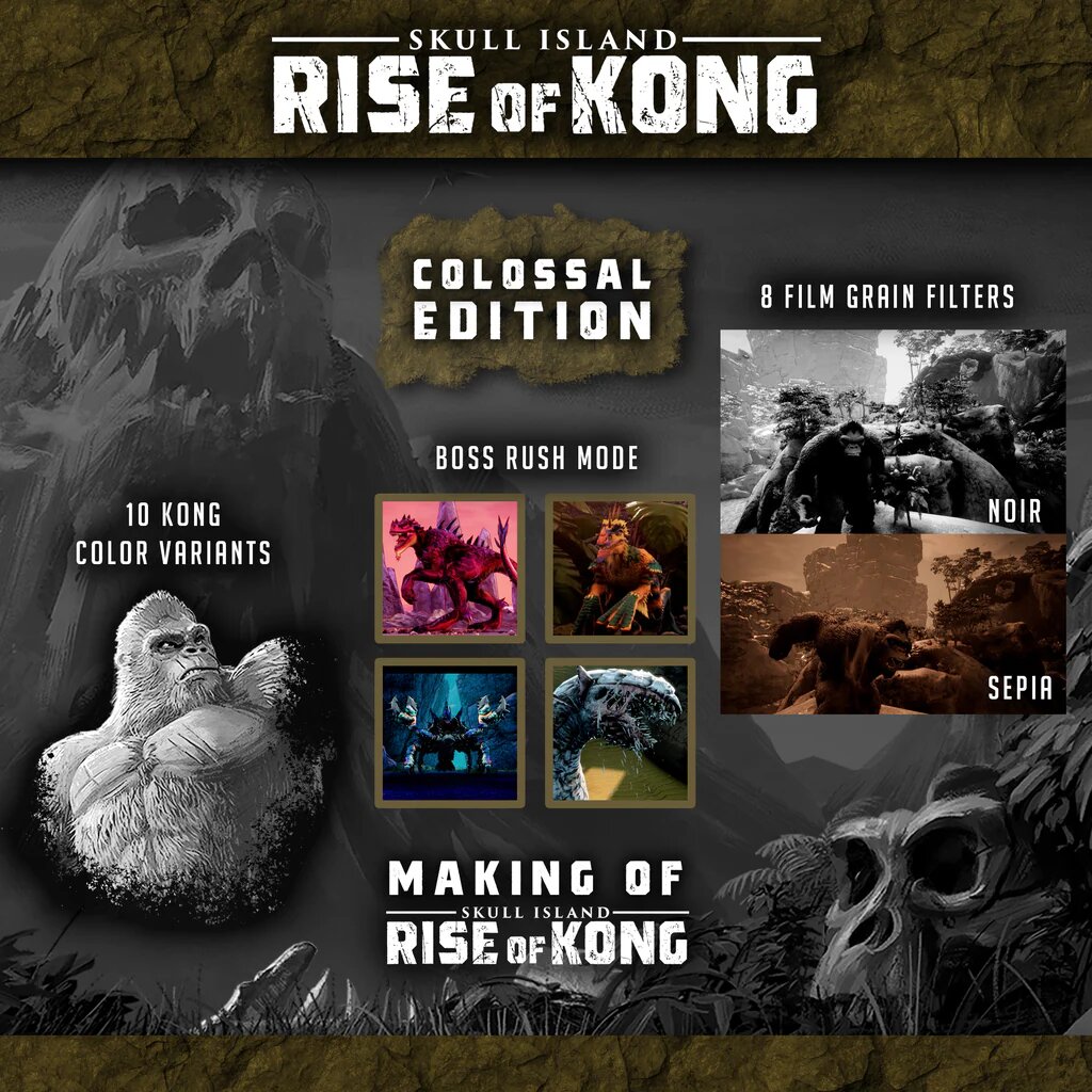 Skull Island Rise of Kong Colossal Edition для Sony PlayStation | PS4 и PS5 | Игра навсегда | Быстрая доставка (Турция)