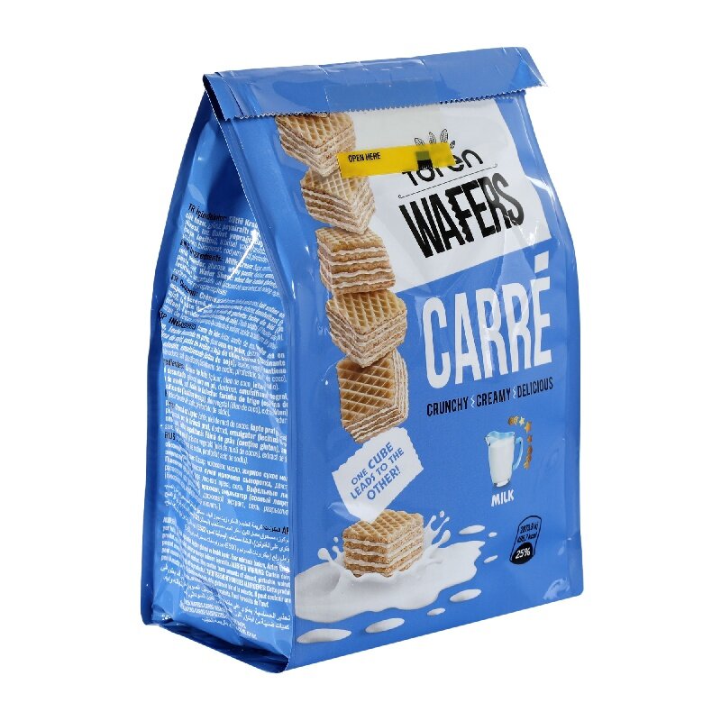 Вафли TOREN Carre с молочной начинкой 250г