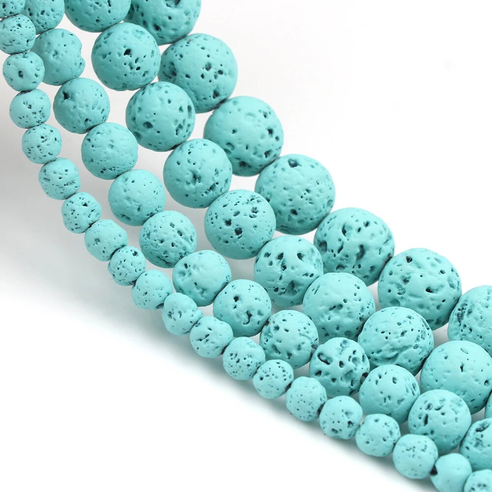 Бусины из вулканической лавы xilitata 4 6 8 10 мм 4mm (approx 91pcs), Lught Green