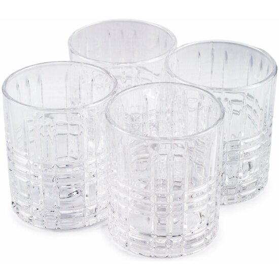 Набор из 4-х крутяшихся стаканов для виски Glasserie SPIN N'SWIRL 285 мл (GL013)
