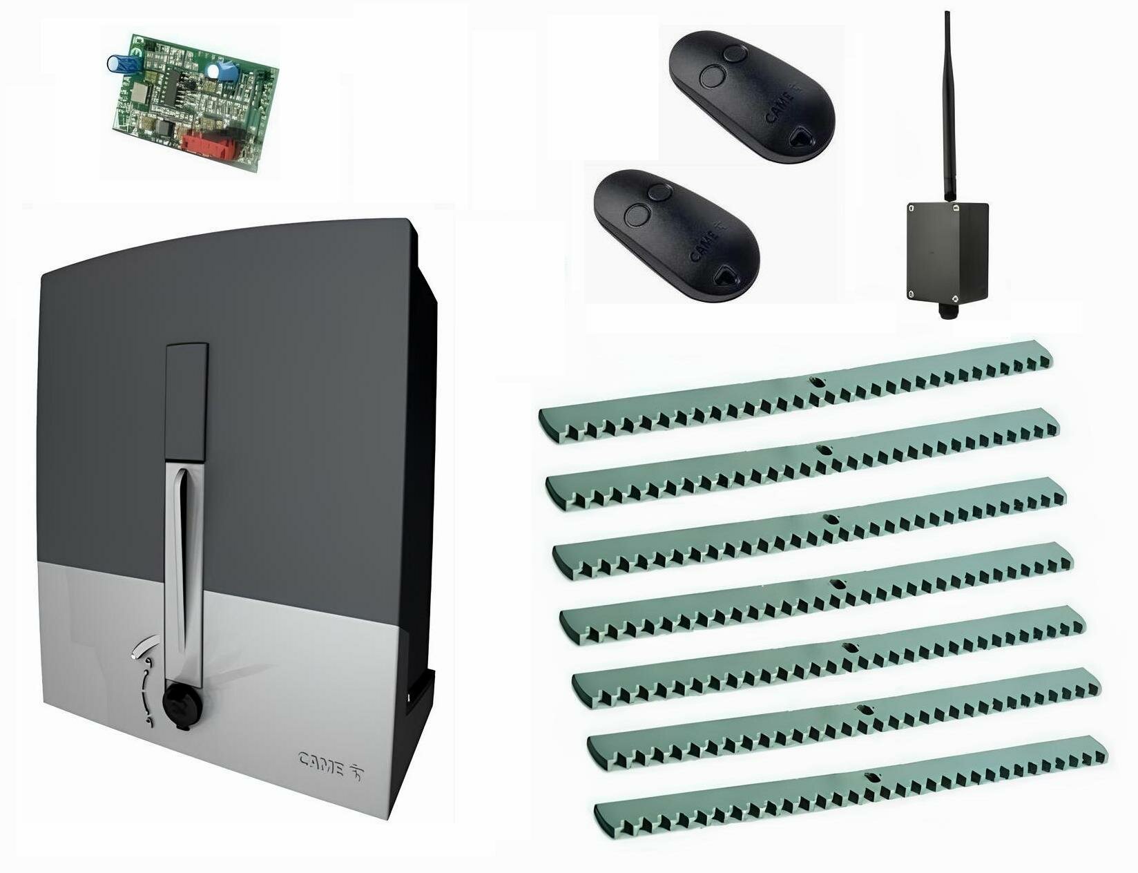 Автоматика для откатных ворот BXL04AGS KIT-KR7-BT, комплект: привод, радиоприемник, 2 пульта, 7 реек, Bluetooth-модуль