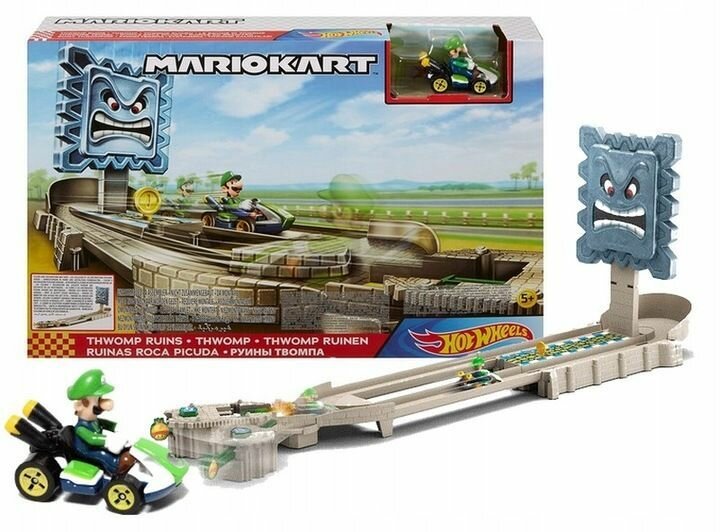 Игровой трек Hot Wheels Super Mario Гоночная трасса Супер Марио - Руины Твомпа GFY46