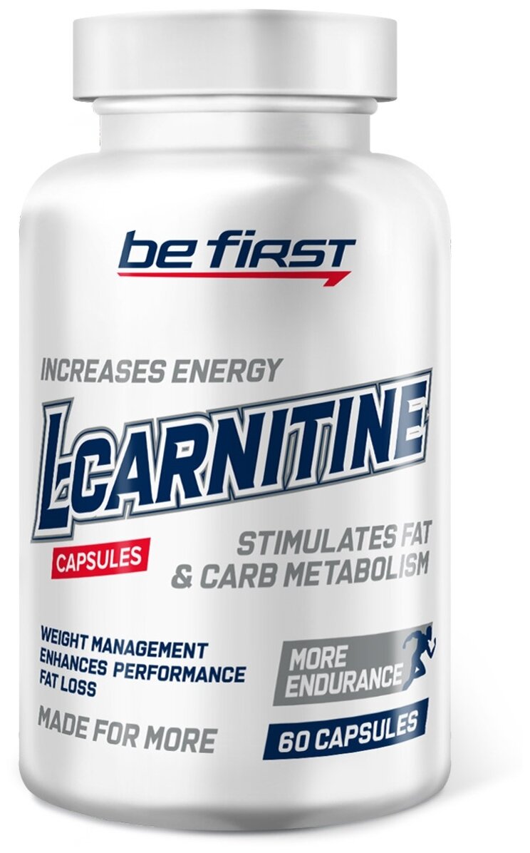 Л-карнитин тартрат Be First L-Carnitine Capsules 700 mg - 60 капсул