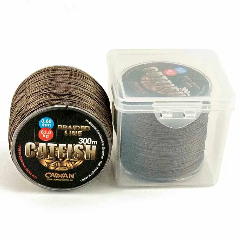 Шнур Caiman Catfish 300м 0,60мм 63.0кг коричневый